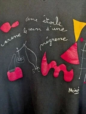 Vintage | Tops | Vintage 9s Joan Miro Artist Abstract Art Graphic ...